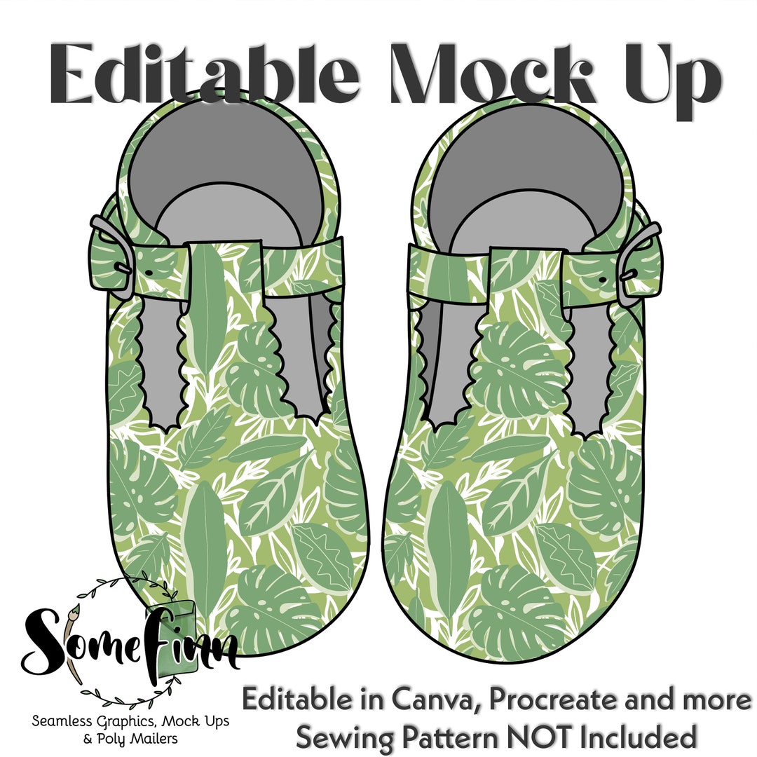 T Bar Shoe Mock-up / Shoes Mock up / Digital Mock up Kids Toddler ...