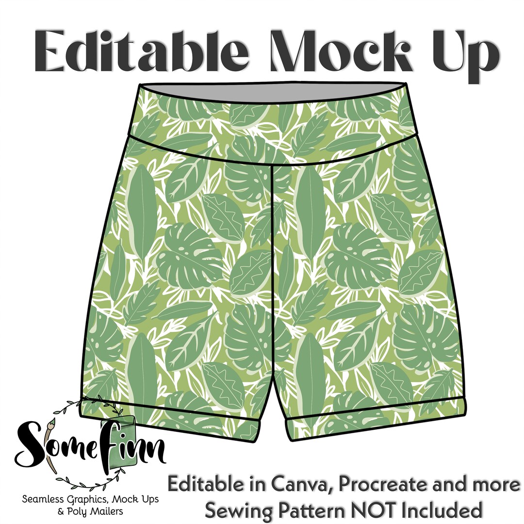 Shorts Mock-up / Short Mock up / Digital Mock up for Clothing Baby ...