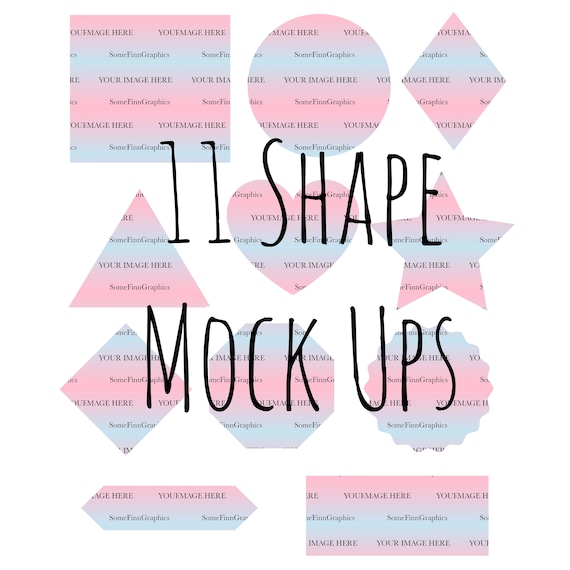 Shape Bundle Mock-up Mock Up Digital Mock up for Page | Etsy