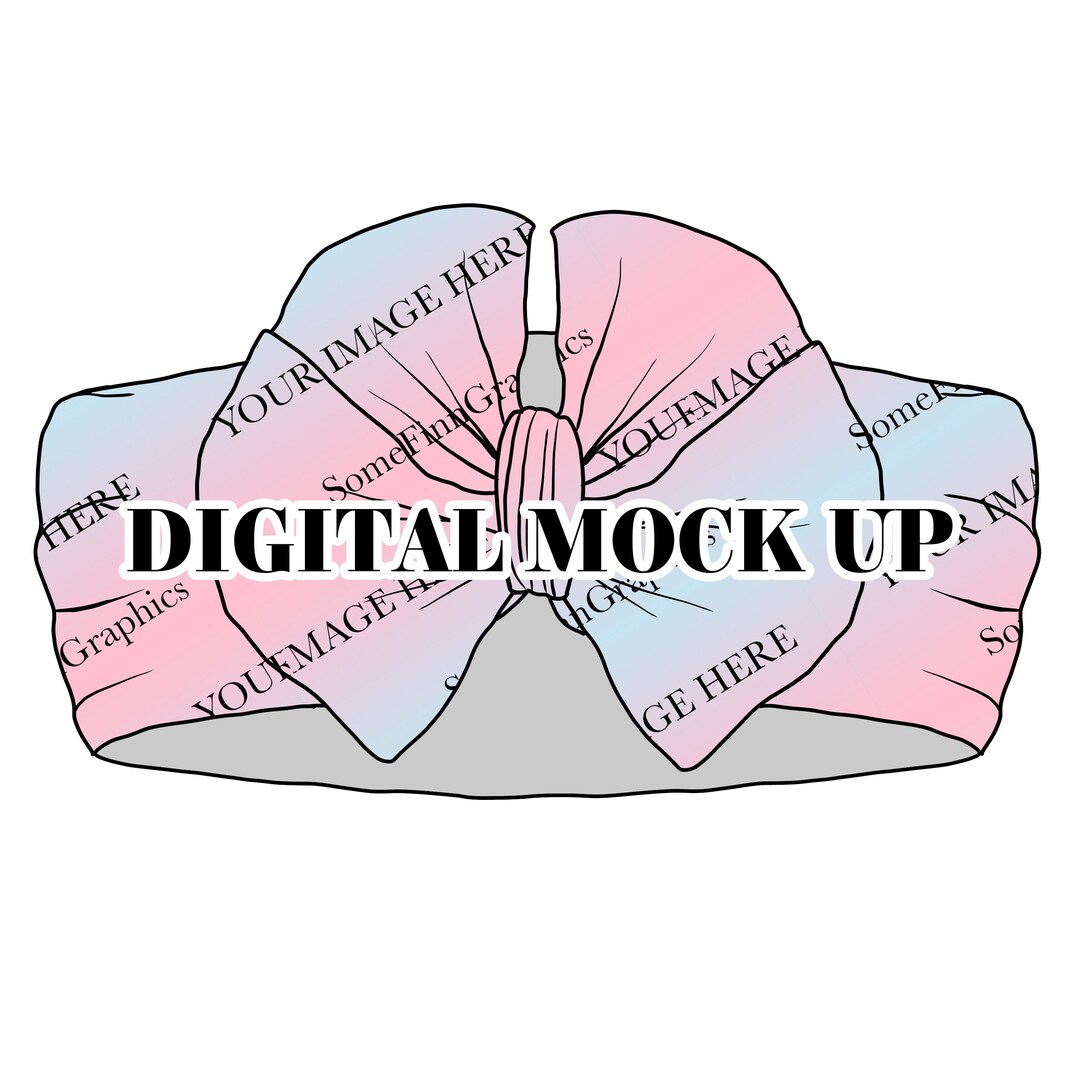 Bow Mock-up / Bows Mock up / Digital Mock up for Bow Headband / Baby ...