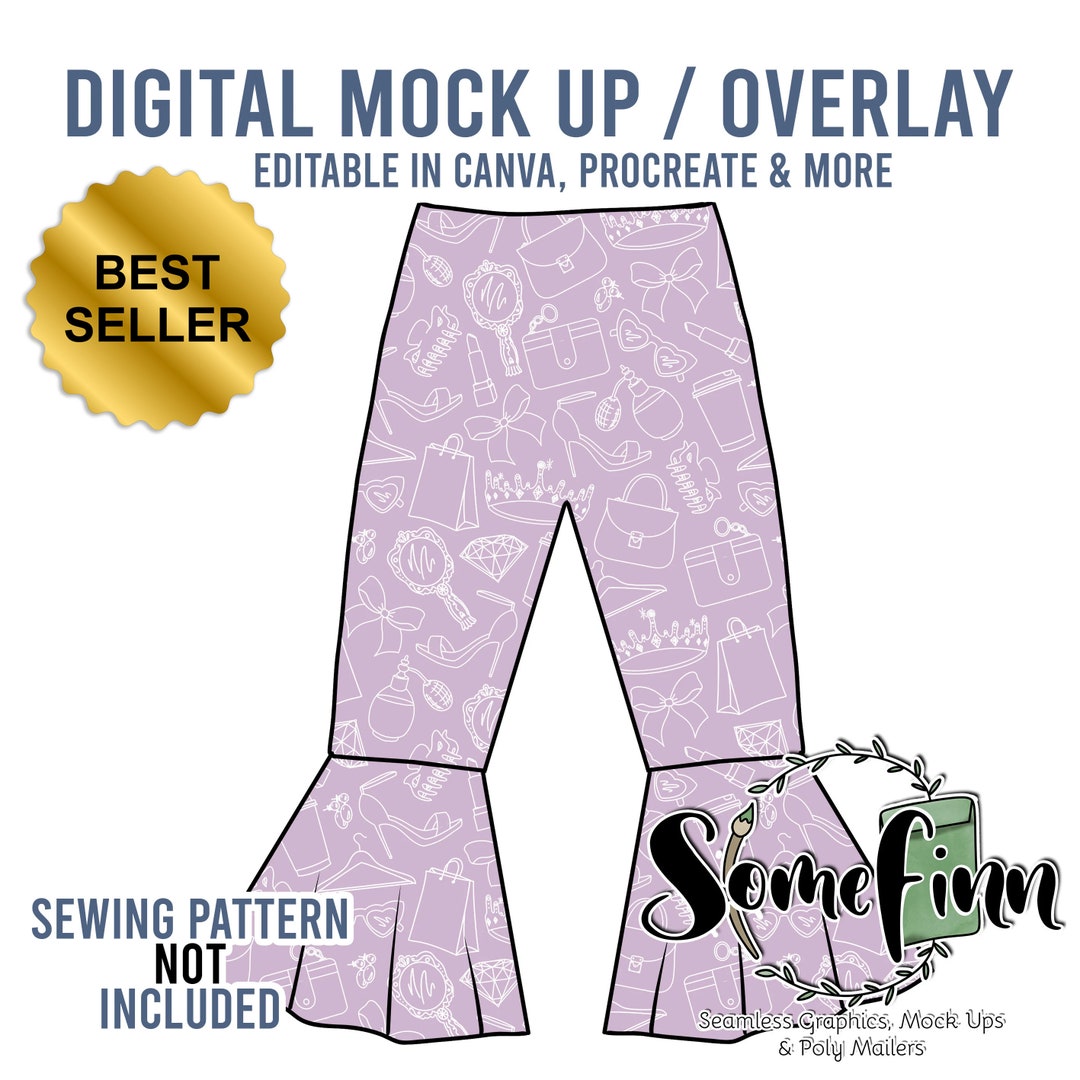 Pants Mockup, Digital Mock up Template, Mock up Kid, Digital Mock Up ...