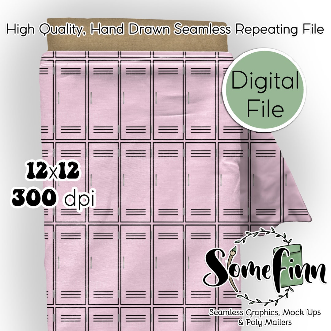 Back to School Seamless Pattern, Lockers Digital Download, 1st Day of ...