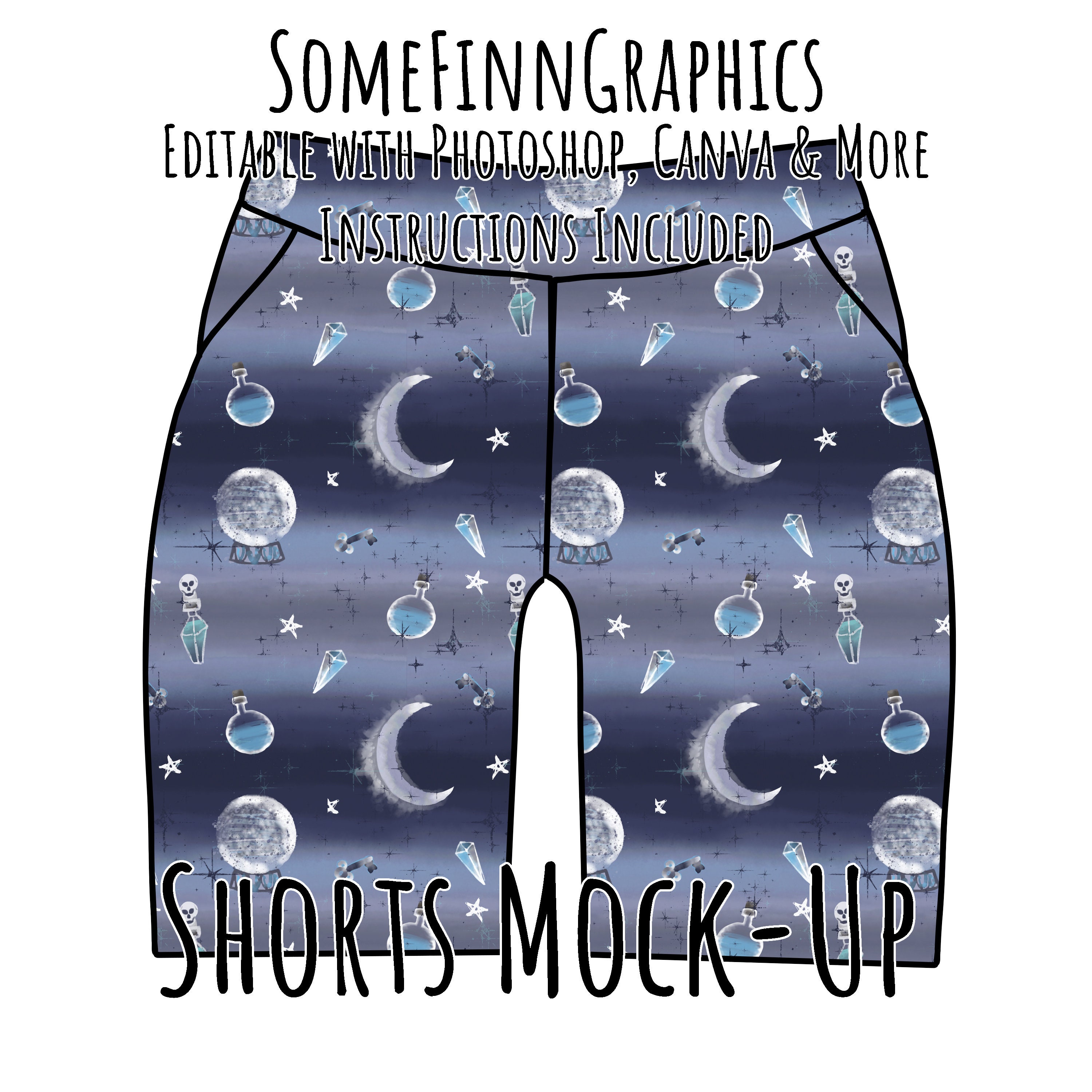 Shorts Mock-up / Short Mock up / Digital Mock up for Clothing Baby ...