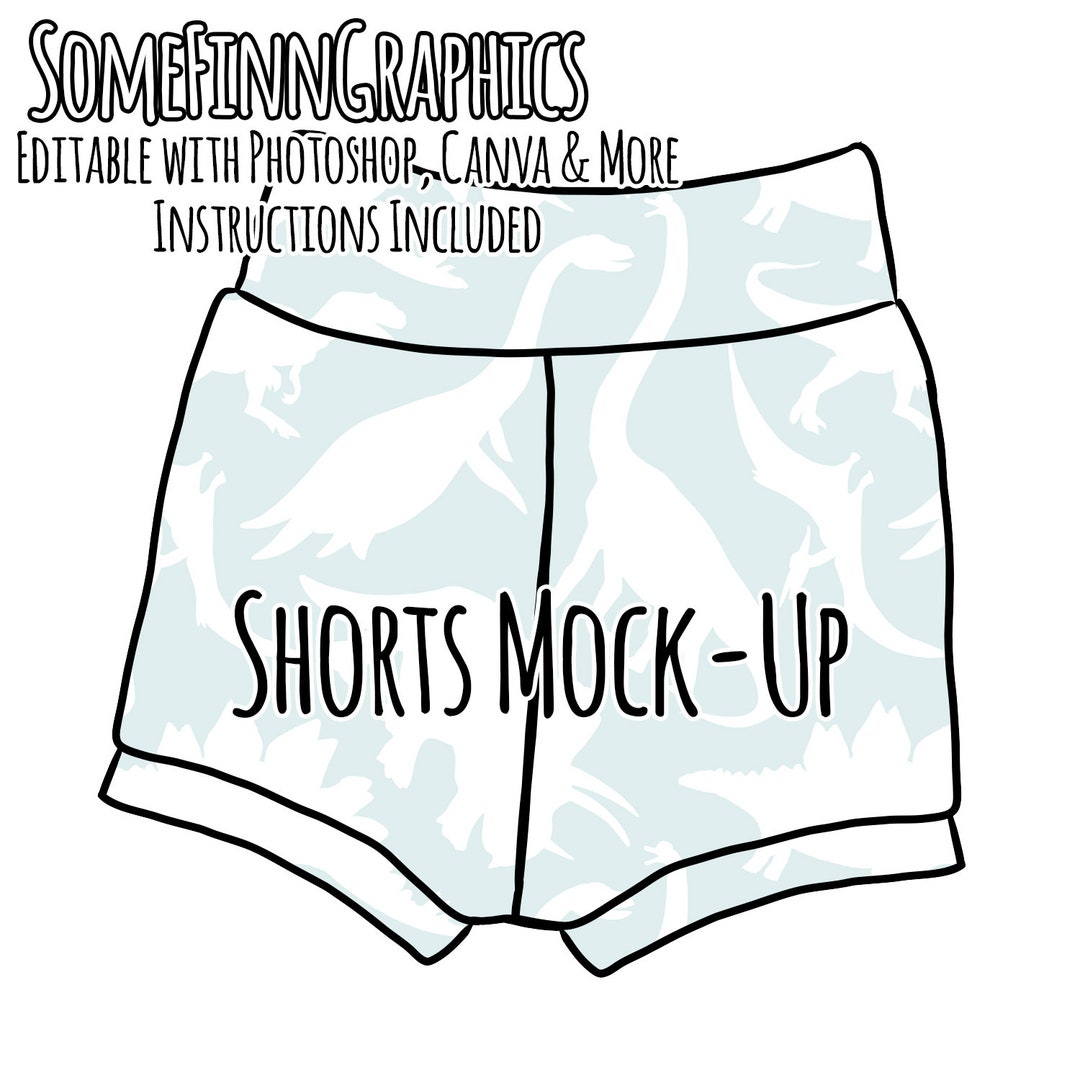 Shorts Mock-up / Short Mock up / Digital Mock up for Clothing Baby ...