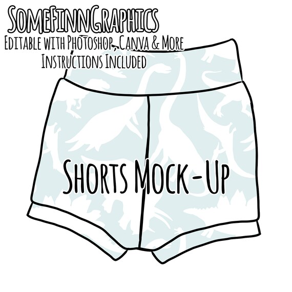 Shorts Mock-up / Short Mock up / Digital Mock up for Clothing - Etsy