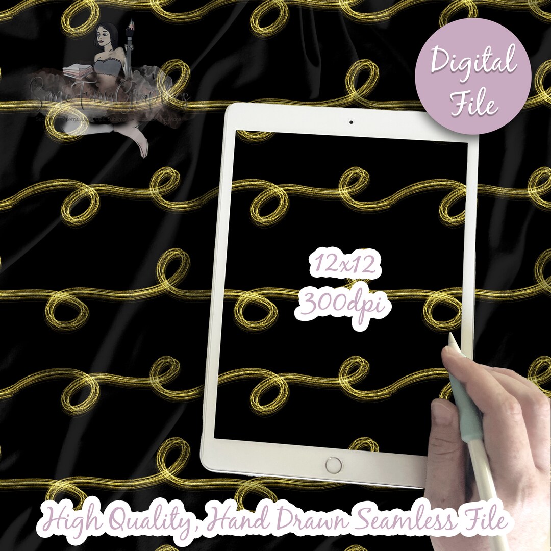 Black and Gold Shiny Looping Stripes Digital - Seamless New Years ...