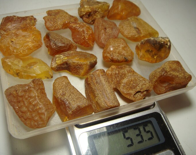 AMBER BALTIC / Raw Baltic Amber Stone Stones Bernstein Natural Bursztyn ...