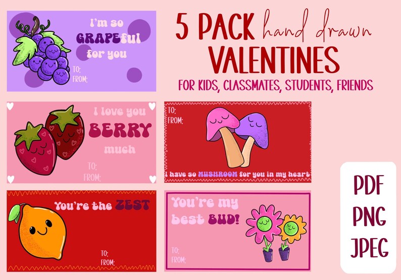Printable Valentine's Day Cards for Kids, Teachers, Classmates ...