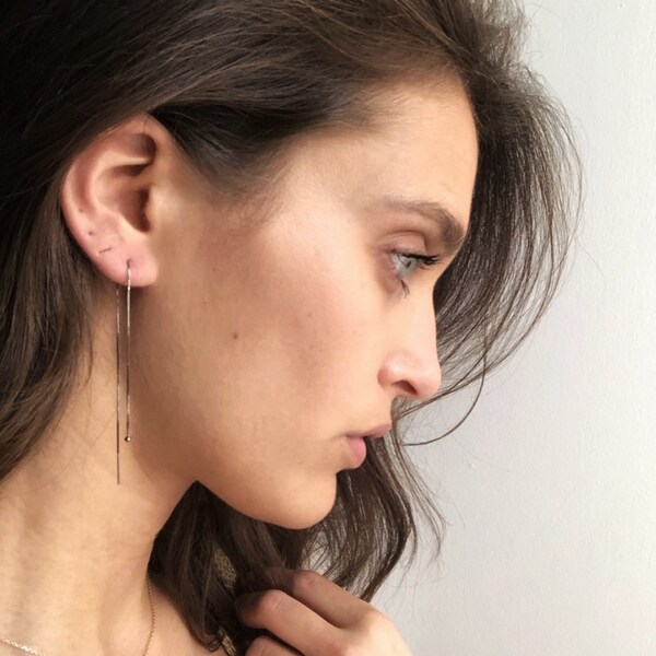 Ear Thread Earrings - Etsy