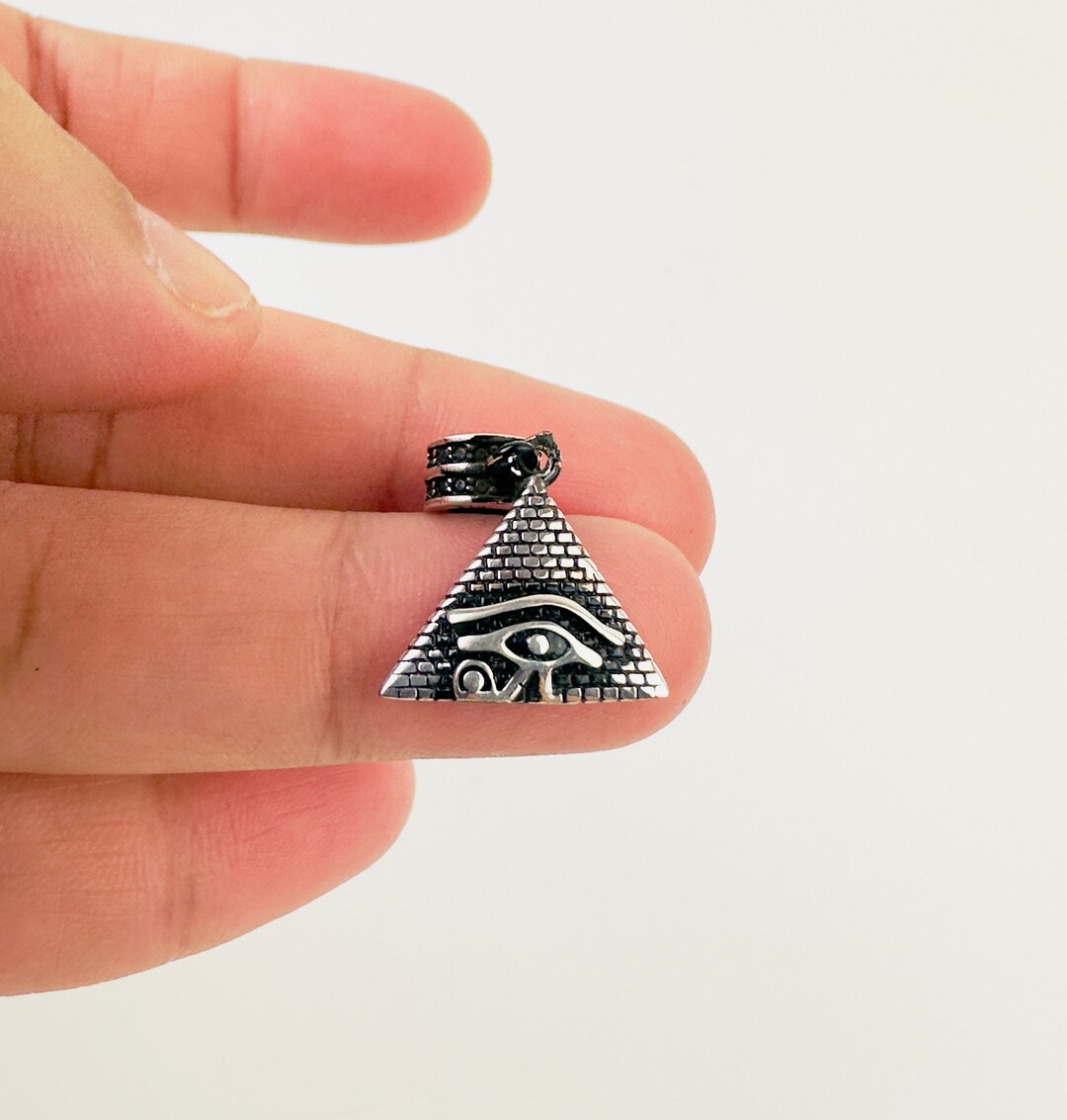 Egyptian Giza Pyramids With Eye of Horus Charms Fits Pandora, Tiny ...