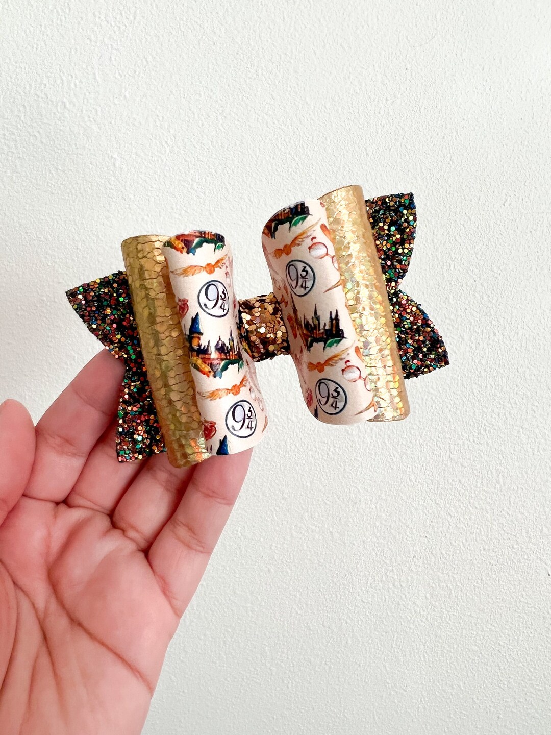 Wizard Hair Bow Potter Hair Bow Magic Wand Bow - Etsy