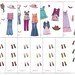 Summer Wardrobe Printable Paper Doll Wardrobe PDF Instant | Etsy