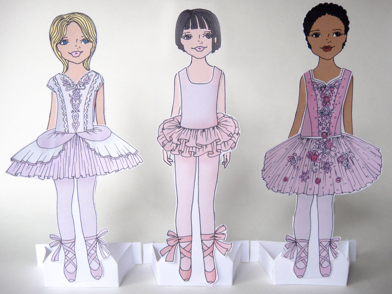 Ballet Outfits Printable Paper Doll Wardrobe PDF Instant Download ...