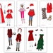 Christmas Paper Doll, Christmas Paper Doll Package, Printable Paper ...