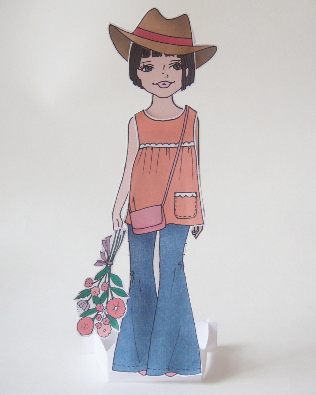 Printable Paper Doll Package-paper Dolls to Color-digital Paper Doll ...