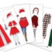 Christmas Paper Doll, Christmas Paper Doll Package, Printable Paper ...