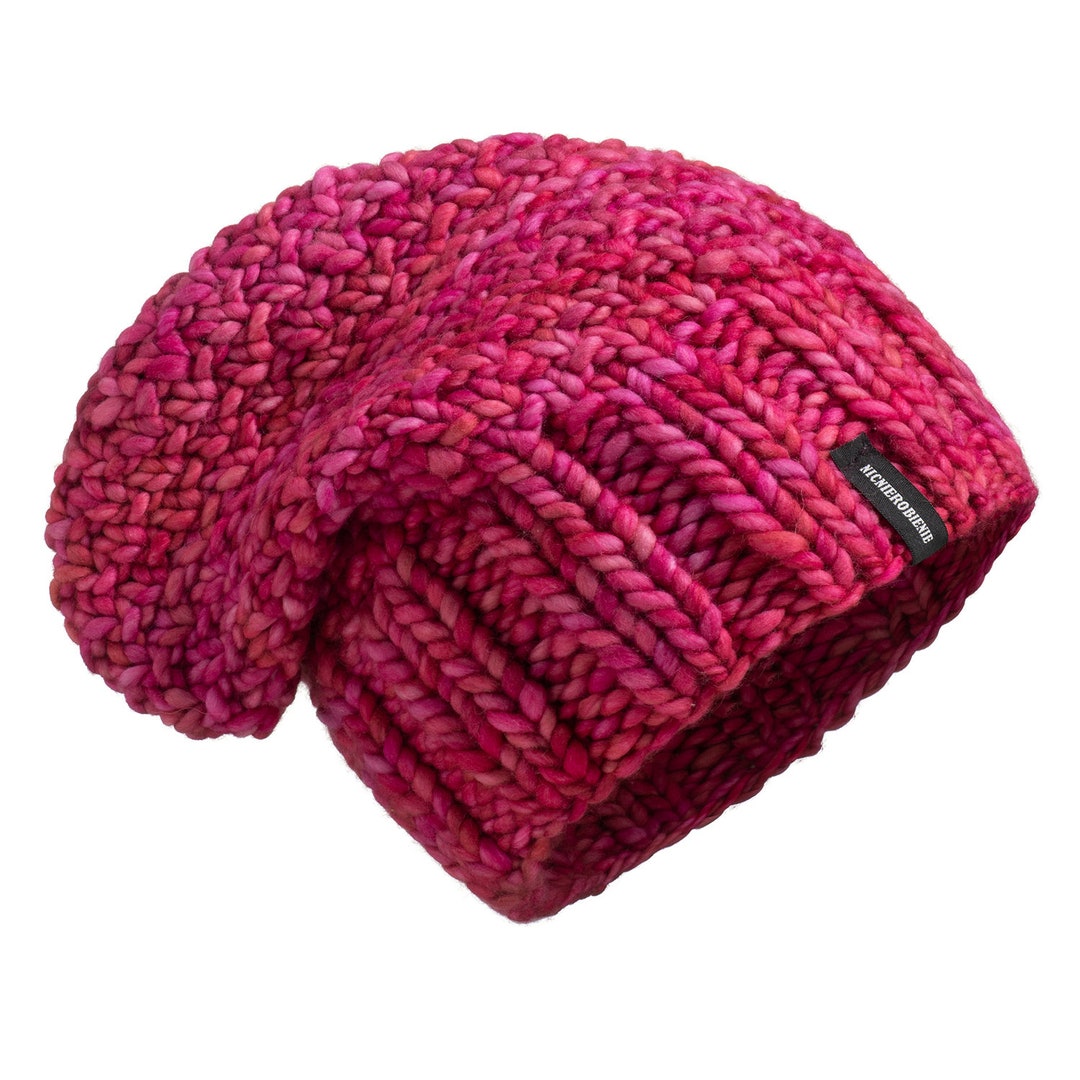 Thick Hat 100% Merino Wool Hat for Women Beanie Hat Very Chunky Hand ...