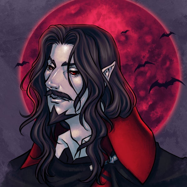Dracula Illustration - Etsy