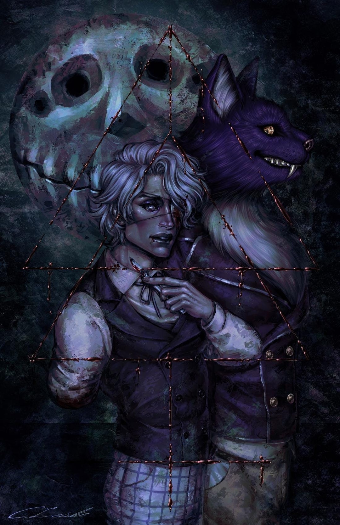 Daan and Pocketcat Fear & Hunger 2 Termina - Illustration Print (11"x17 ...