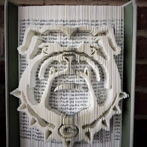 UGA Bulldog Book Folding PATTERN ONLY - Etsy