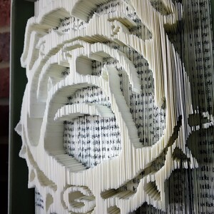 UGA Bulldog Book Folding - Etsy