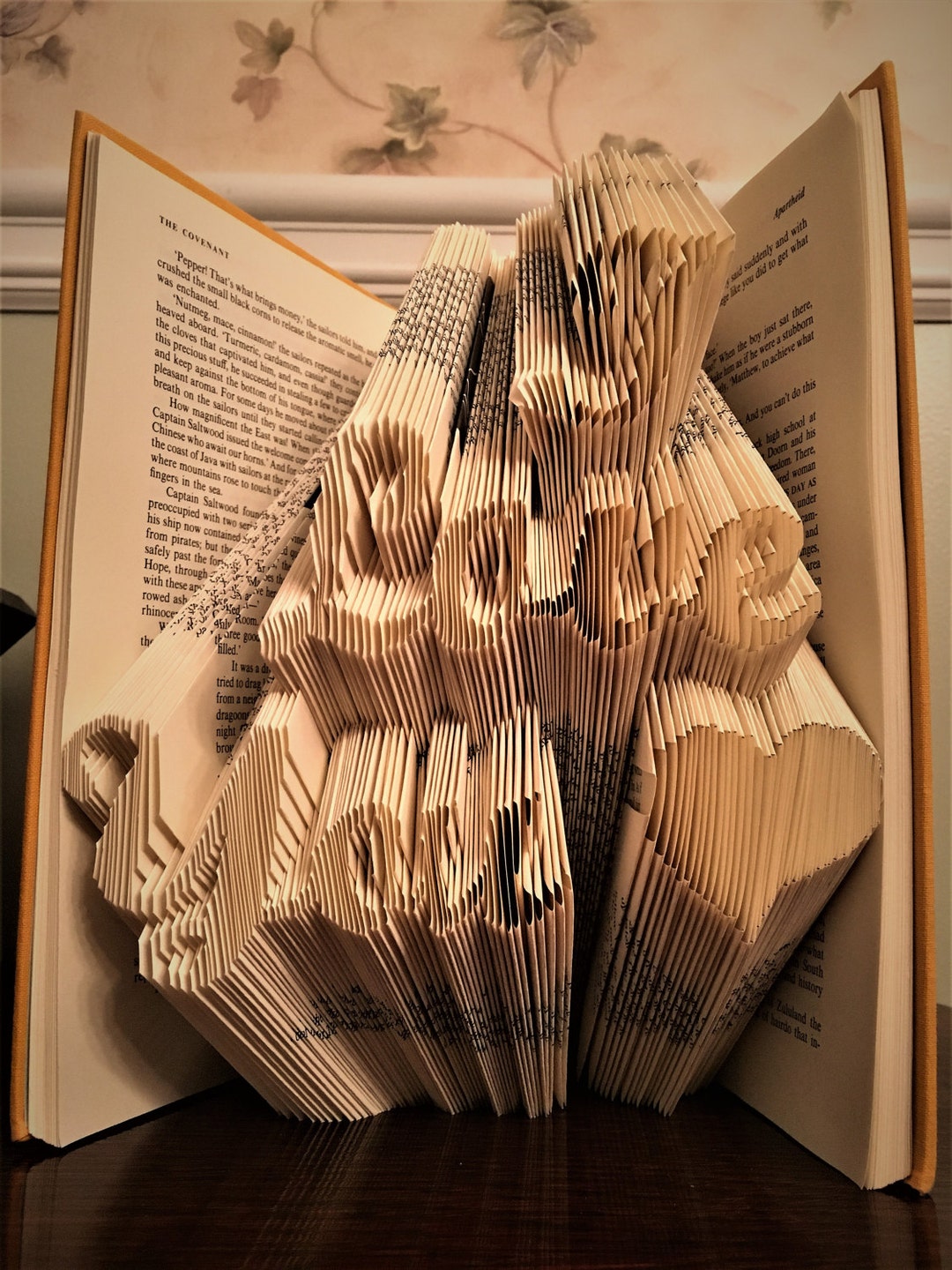 I Love You Book Folding - Etsy