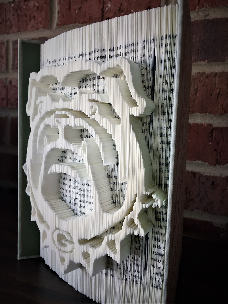 UGA Bulldog Book Folding - Etsy