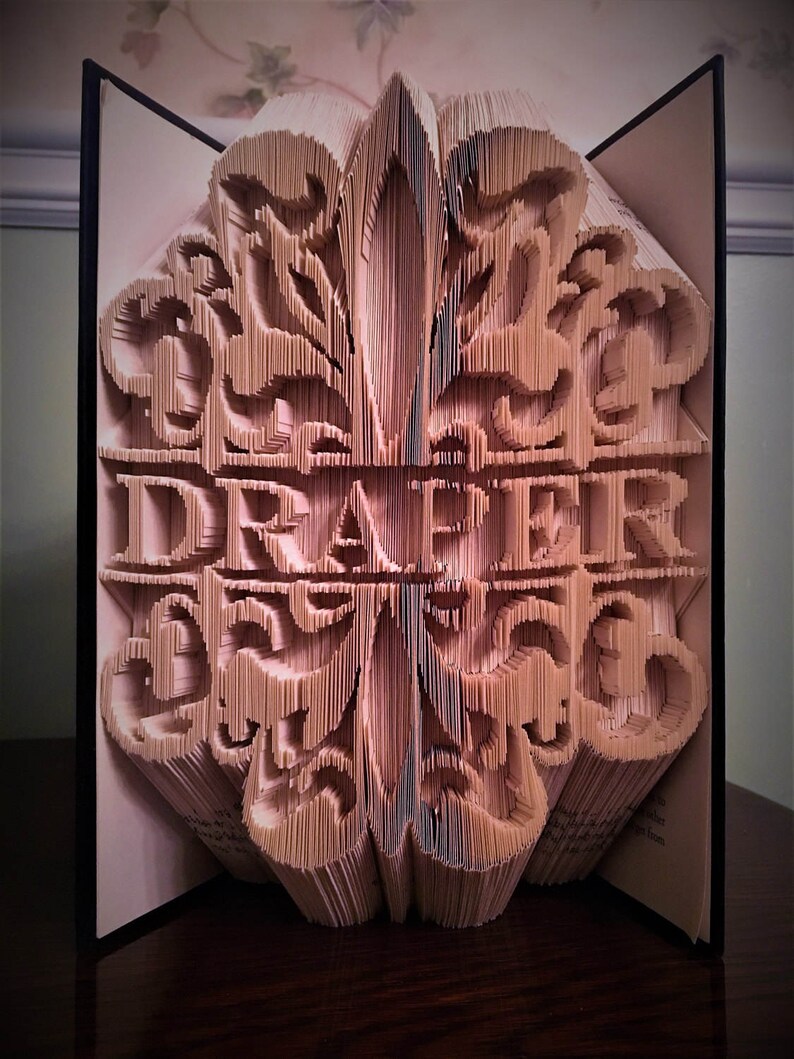 Custom Name Book Folding - Etsy