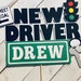 Any Name and Age Driver License Centerpiece ,16th Birthday ,new Driver ...