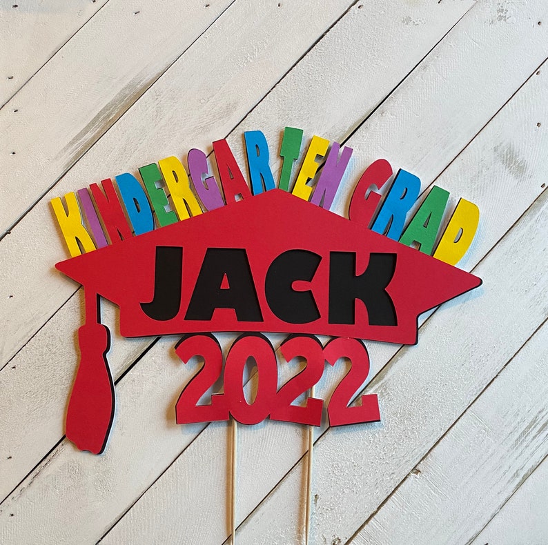 Kindergarten Graduation Cake Topper Kindergarten Graduation - Etsy