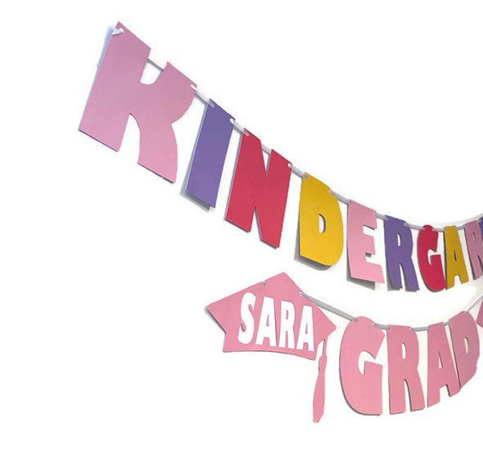 Kindergarten Graduation Banner Kindergarten graduation | Etsy