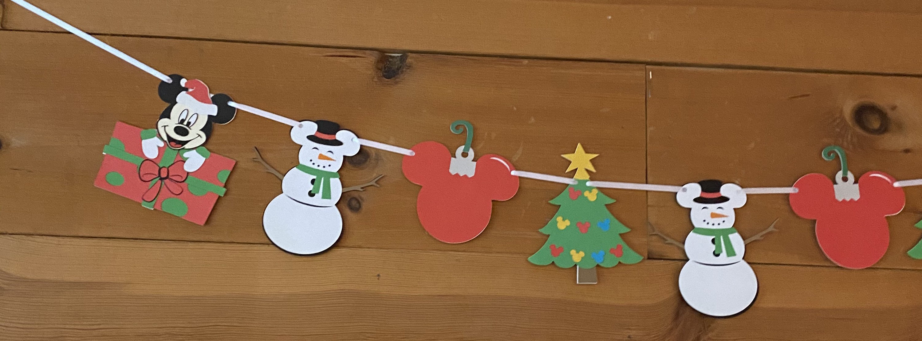 Mickey Mouse Christmas Banner Mickey Mouse Banner Mickey - Etsy