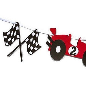 Race Car Birthday Banner , Racing Birthday Banner , Car Birthday Banner ...