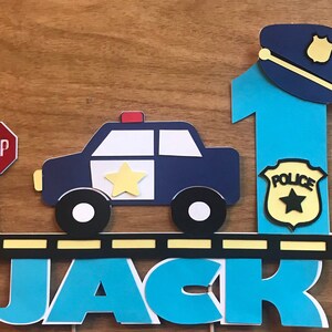 Police Birthday Cake Topper , Police Man Birthday Cake Topper , Police ...