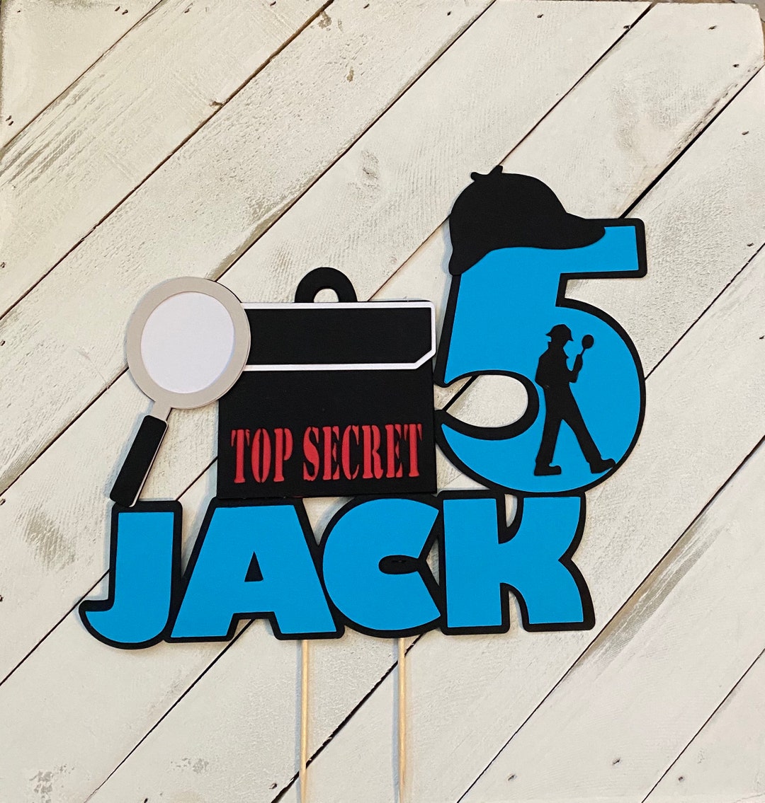 Detective Birthday Large Table Confetti , Secret Agent Dye Cuts , Spy ...