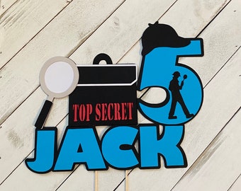 Detective Birthday Banner Secret Agent Birthday Banner Spy - Etsy