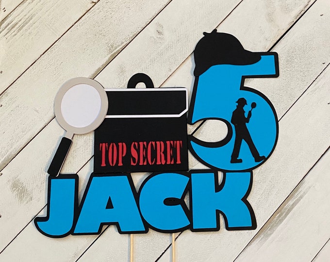 Spy / Secret Agent Birthday Cupcake Toppers, Spy Circles, Spy Cake ...