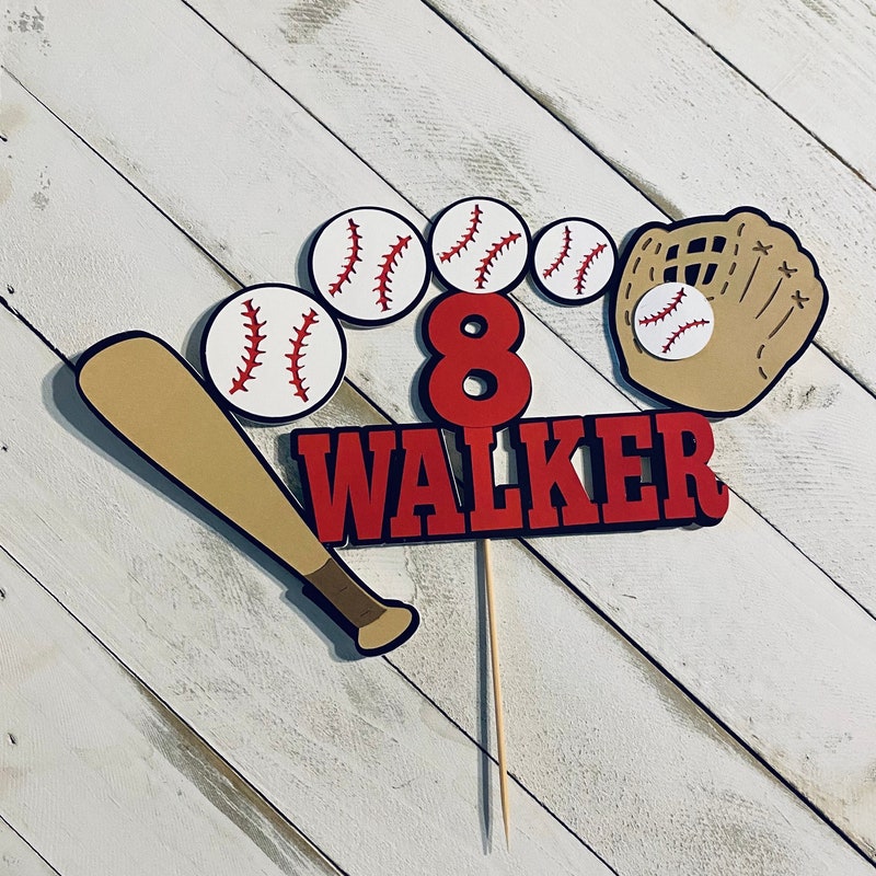 Baseball Cake Topper - Etsy