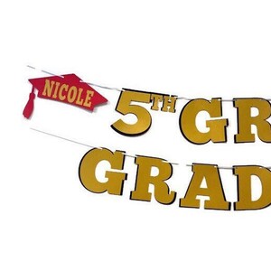5th Grade Graduation 5th Grade Banner Graduation Banner - Etsy