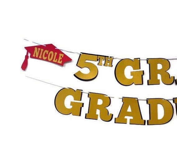 5th Grade Graduation 5th Grade Banner Graduation Banner - Etsy