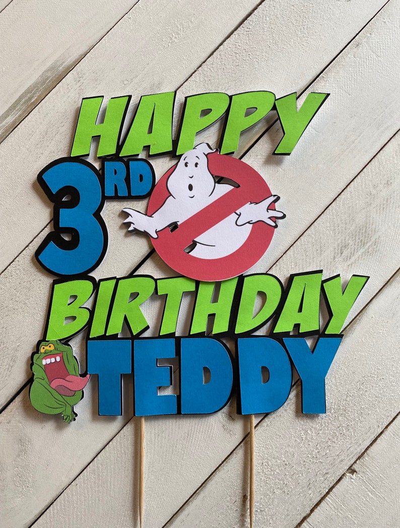 Birthday Cake Topper , Ghost Cake Topper ,slimer Cake Topper - Etsy