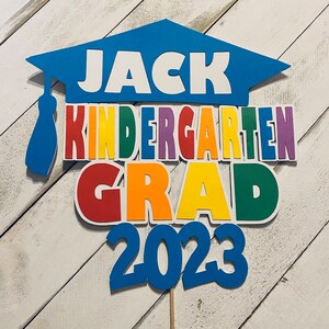 Kindergarten Graduation Cake Topper Kindergarten Graduation - Etsy