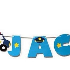 Police Birthday Banner , Police Man Birthday Banner , Police Birthday ...