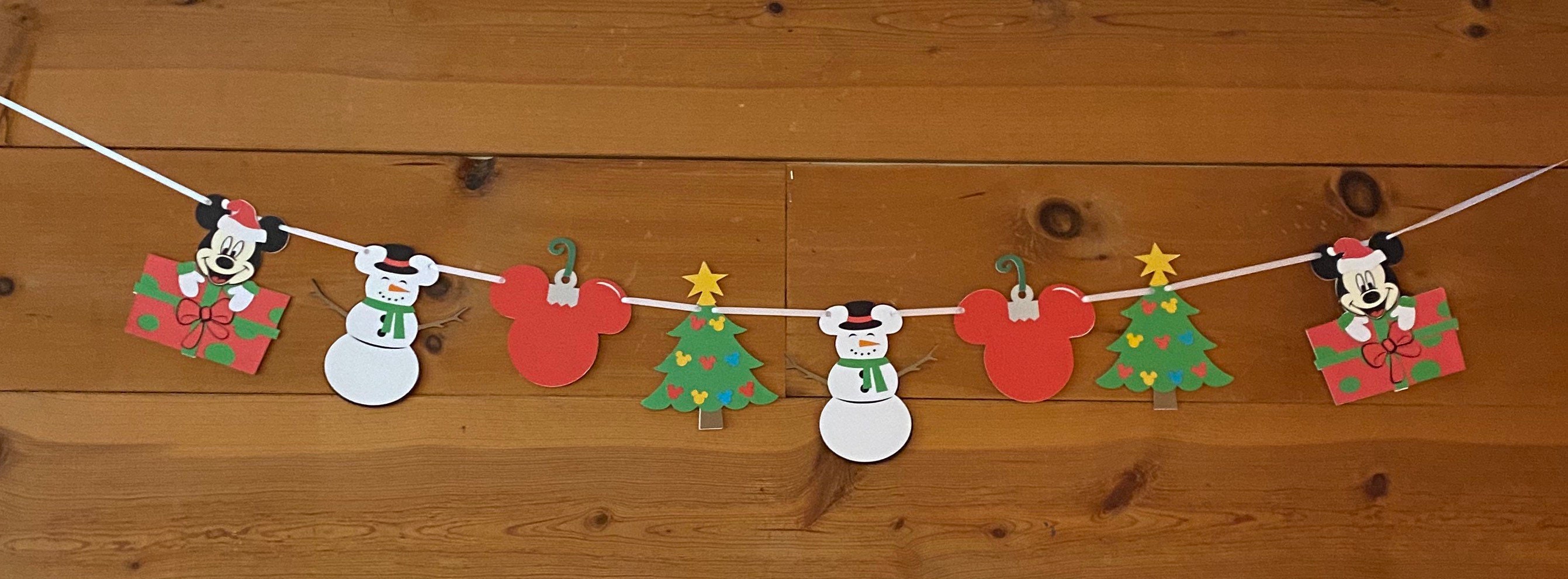 Mickey Mouse Christmas Banner Mickey Mouse Banner Mickey - Etsy