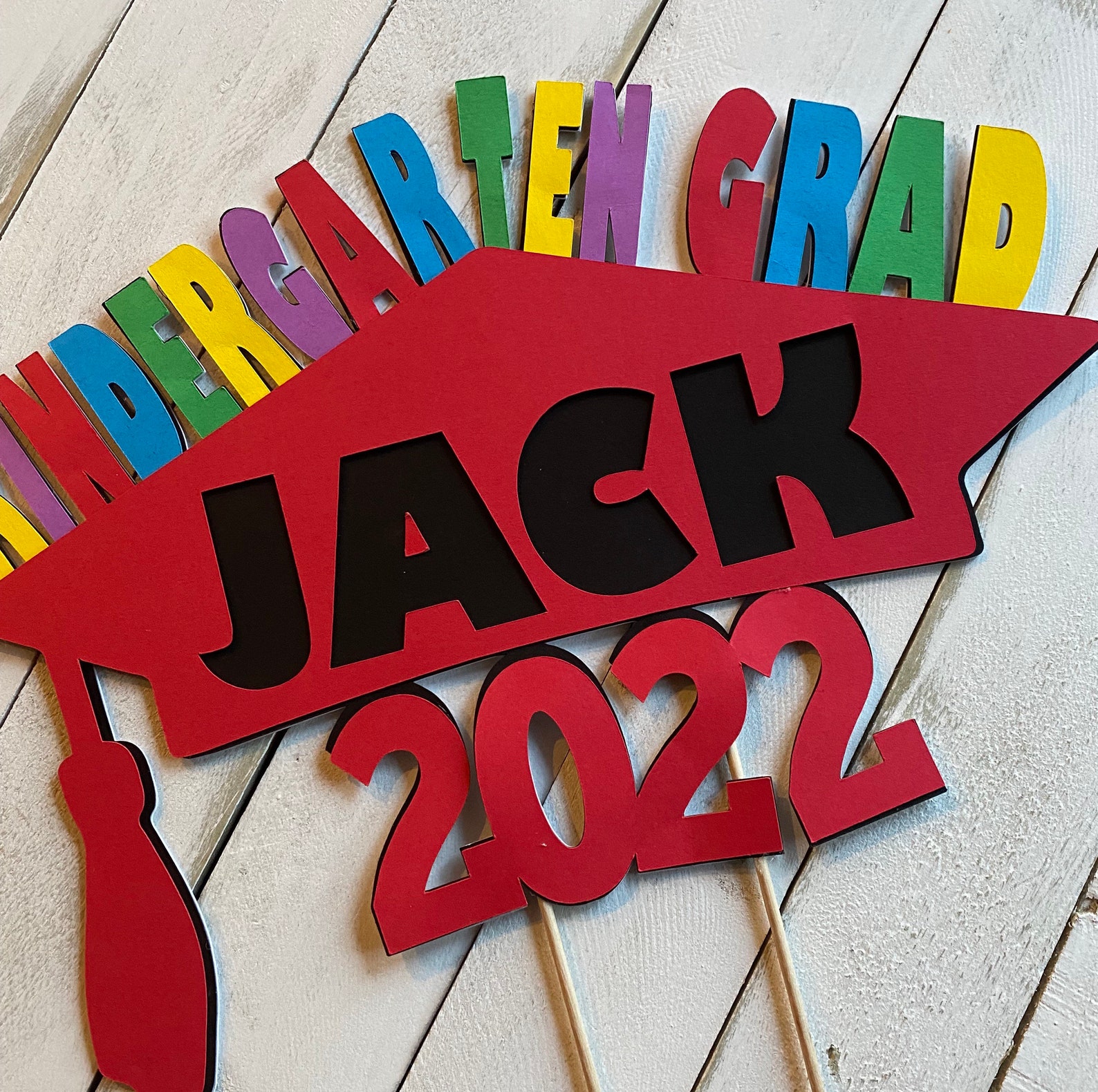 Kindergarten Graduation Cake Topper Kindergarten Graduation - Etsy