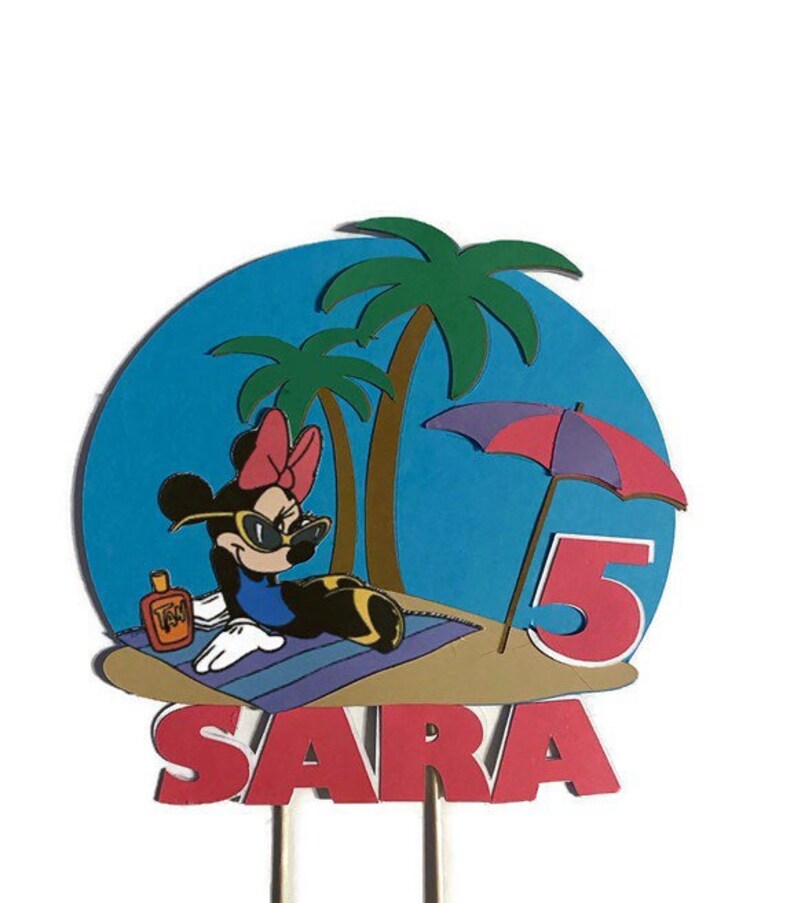 Beach Birthday Cake Topper Birthday Cake Topper Pool Party - Etsy