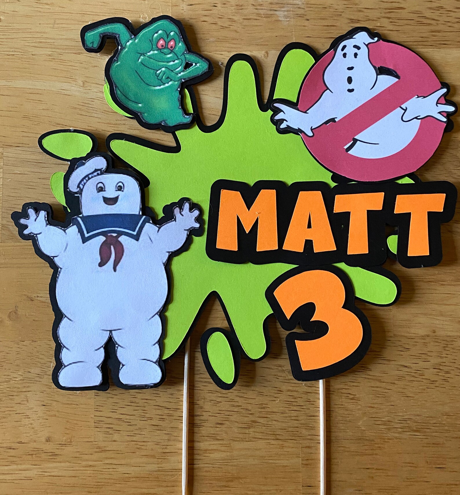 Birthday Cake Topper , Ghost Cake Topper ,slimer Cake Topper - Etsy