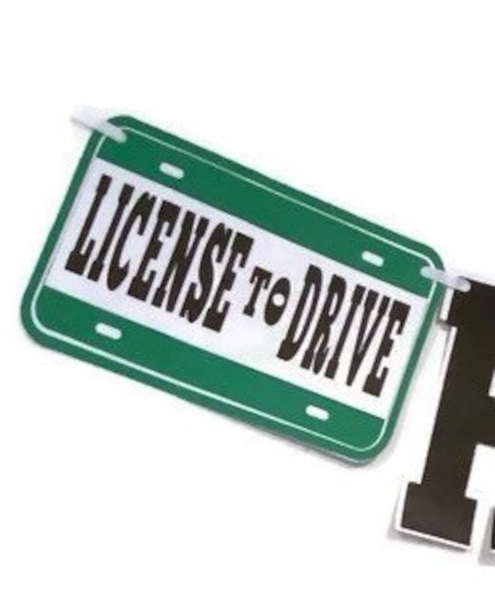 Driver License Birthday Banner road Sign Birthday Banner car - Etsy