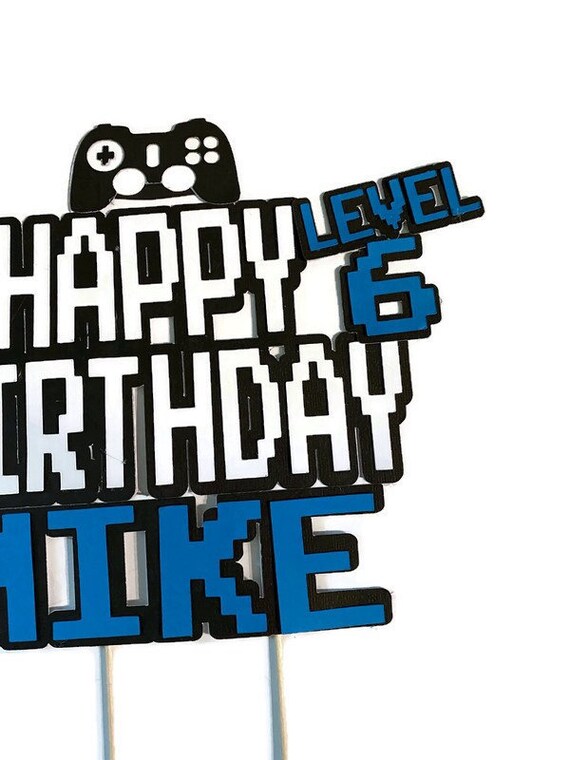 Party Supplies Party Décor 80s arcade birthday cake topper arcade ...