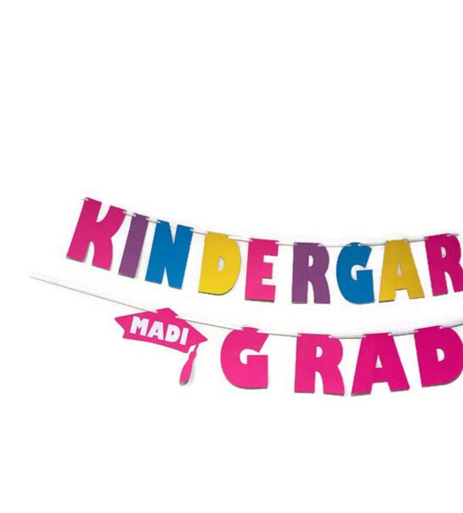 Kindergarten Graduation Banner Kindergarten Graduation - Etsy